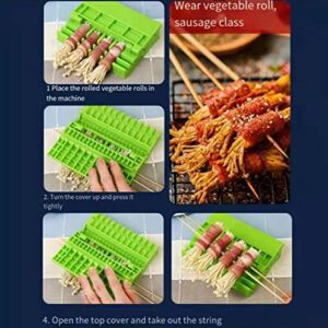 LUOY The New Multifunctional Kebab Tool can be reused Quickly Beef Meat Vegetable skewers Barbecue Tool Kitchen Gadgets