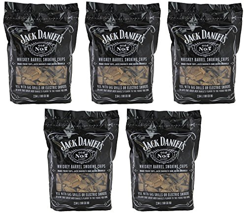 Jack Daniels 01749 Wood Lewef BBQ Smoking Chips, 2.94 L (5 Pack)