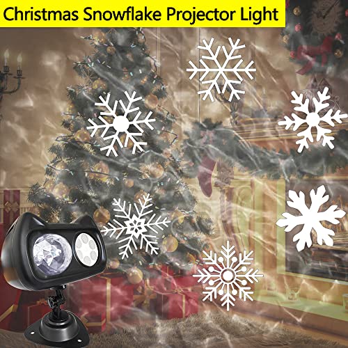 Christmas Projector Light Outddor Halloween 2-in-1 Ocean Wave 10 Colors LED Light with 16 Moving Film Slide Patterns, PULIVIA 2022 Upgraded Waterproof Light Projection for Xmas New Year Theme Party