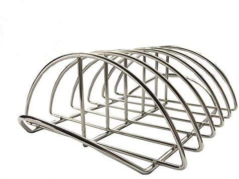 BBQ Rib Rack For Smoker Stainless Steel Rack For Large Big Green Egg and Kamado Joe Smoker Joe and 18" or Larger Grills Roast grill For Charcoal Grill Smoker