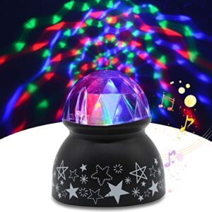 sound activated party lights, yohuton dj lighting, rbg disco ball, strobe lamp stage par light for home room dance parties birthday dj bar karaoke xmas wedding show club pub great gift