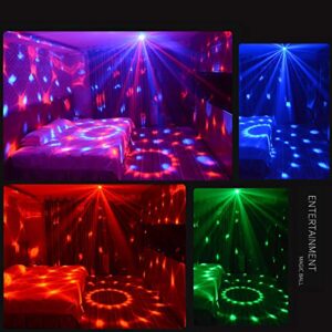 Sound Activated Party Lights, Yohuton Dj Lighting, RBG Disco Ball, Strobe Lamp Stage Par Light for Home Room Dance Parties Birthday DJ Bar Karaoke Xmas Wedding Show Club Pub Great Gift