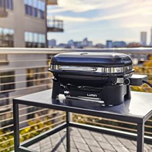 Weber Lumin Compact Outdoor Electric Barbecue Grill, Black - Great Small Spaces such as Patios, Balconies, and Decks, Portable and Convenient