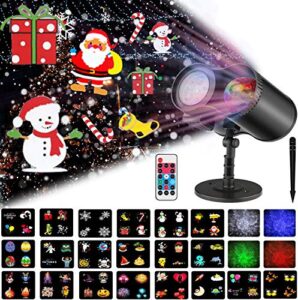 animation projector lights,18 slides/72 patterns 2 in 1 moving pattern projection lights landscape lights waterproof outdoor indoor for holidays halloween parties decoration