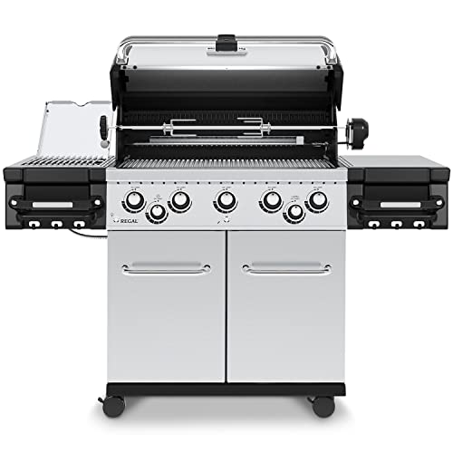 Broil King 958944 Regal S 590 Pro IR Propane Gas Grill, 5-Burner, Stainless Steel