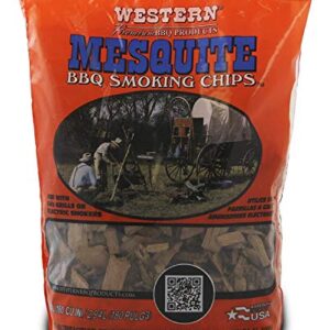 Western BBQ Smoking Wood Chips Variety Pack Bundle (4) Apple, Hickory, Mesquite and Pecan Flavors