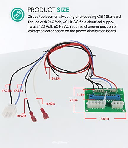 R0458100 Power Distribution Circuit Board PCB Replacement for Zodiac Jandy Heaters JXI 200, 260, 400, LXI 250, 300, 400