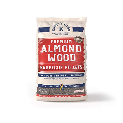 100% Pure Almond Wood Barbecue Grilling Pellets - 20 lbs