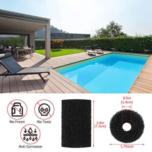 Queekay 100 Pcs Tail Scrubber High Density Pool Sweep Hose Scrubber Pool Cleaner Tail Sweep Replacement Pre Filter Sponge Compatible with Polaris Pool Cleaner 180 280 360 380, 3900