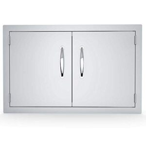 sunstone a-dd33 33′ double door flush mount, 33x21x1.625, stainless steel