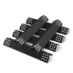 monibaq 6 pcs flame tamers for nexgrill 720-0896 720-0896b 720-0898 720-0830h 720-0783e replacement parts, porcelain steel heat plates heat shields