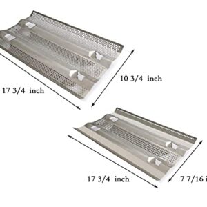 Htanch SN3531 (2-Pack) SN3551 (1-Pack) 16GA Stainless Steel Heat Plate for Fire Magic 15-S1S1N-A, 15-S2S1N-A, 25-S1S1N-62, 25-S1S1N-71, 25-S2S1N-62, 25-S2S1N-71