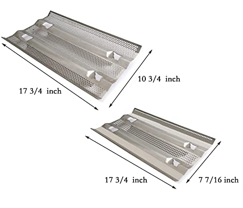 Htanch SN3531 (2-Pack) SN3551 (1-Pack) 16GA Stainless Steel Heat Plate for Fire Magic 15-S1S1N-A, 15-S2S1N-A, 25-S1S1N-62, 25-S1S1N-71, 25-S2S1N-62, 25-S2S1N-71