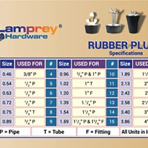 Lamprey Hardware #000 Winter Plug Expanding for 3/8 inch Piping - LHP000 (1)