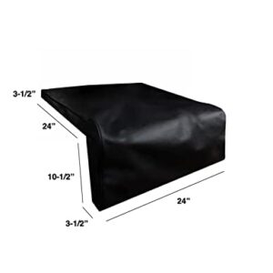 Windproof Covers 24 inch Heavy Duty Premium Quality Vinyl Cover to fit DCS Power Burner Built-in