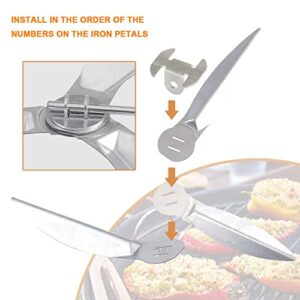 22-1/2-Inch One-Touch Cleaning System Kit, Compatible with Weber Grill Parts, 7444 Weber Kettle Grills - for Grill Bottom, Grill Damper Air Amount Control and Kettle ash Clean-Out, Silver.