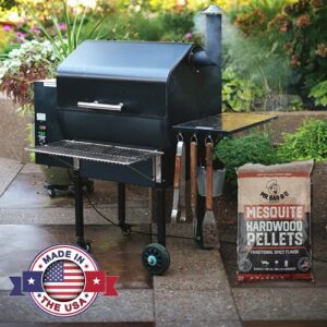 Mr. Bar-B-Q Mesquite Smoking Pellets (20 lb. Bag) | Traditional Spicy Flavor | Perfect for use with Pellet Smokers | All-Natural Hardwood Pellets