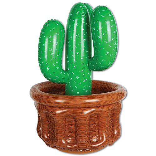 Inflatable Sombrero & Cactus Cooler 2 Piece Bundle