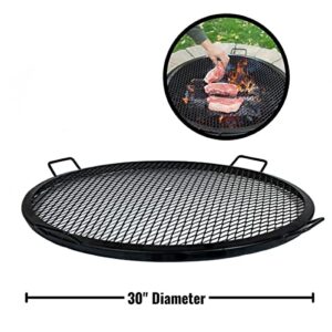 Walden Tough BBQ Cooking Fire Pit Grilling Grate (34") - Outdoor Grilling - Fireplace Cooking - Cooking with Fire - Fire Grate (34-Inch Diameter)