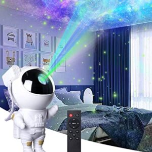 JCC Astronaut Galaxy Projector, Astronaut Space Star Light Projector for Kids, 360° Adjustable Starry Night Light Projector for Bedroom with Timer and Remote, Christmas Birthday Best Gift for Children