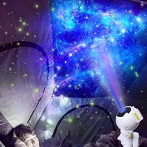 JCC Astronaut Galaxy Projector, Astronaut Space Star Light Projector for Kids, 360° Adjustable Starry Night Light Projector for Bedroom with Timer and Remote, Christmas Birthday Best Gift for Children