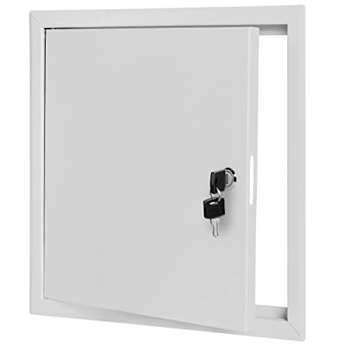 Premier Access Panel 10 x 10 Metal Access Door for Drywall 3000 Series Access Panel for Wall and Ceiling Electrical and Plumbing (Keyed Cylinder Latch)