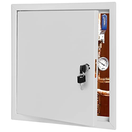 Premier Access Panel 10 x 10 Metal Access Door for Drywall 3000 Series Access Panel for Wall and Ceiling Electrical and Plumbing (Keyed Cylinder Latch)