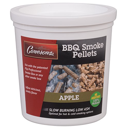 Camerons Smoking Wood Pellets (Apple, 1 Pint)- Kiln Dried BBQ Pellets- 100% All Natural Barbecue Smoker Chips- for Pellot Smokers and Pellet Grills - Easy Combustion, Infuse Smokey Flavor