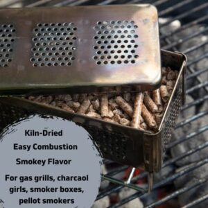 Camerons Smoking Wood Pellets (Apple, 1 Pint)- Kiln Dried BBQ Pellets- 100% All Natural Barbecue Smoker Chips- for Pellot Smokers and Pellet Grills - Easy Combustion, Infuse Smokey Flavor