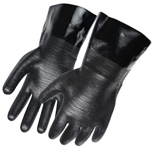 Artisan Griller BBQ Insulated Heat Resistant Cooking Gloves for Grill and Kitchen, Black (Size 10 - 12")