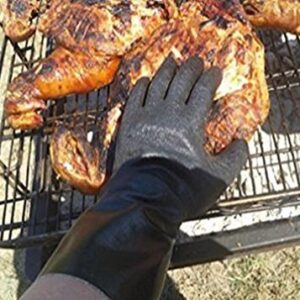 Artisan Griller BBQ Insulated Heat Resistant Cooking Gloves for Grill and Kitchen, Black (Size 10 - 12")