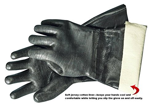 Artisan Griller BBQ Insulated Heat Resistant Cooking Gloves for Grill and Kitchen, Black (Size 10 - 12")