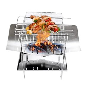 TWDYC Wood Stove Campfire Wood Fire Heater Stove Outdoor Camping Portable Heating Stove BBQ Cooking Stove (Color : B)