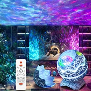 star projector night light, galaxy projector for bedroom, night sky projector with bluetooth speaker & 19 white noise, galaxy light ceiling projector with led nebula light for baby kids adults party