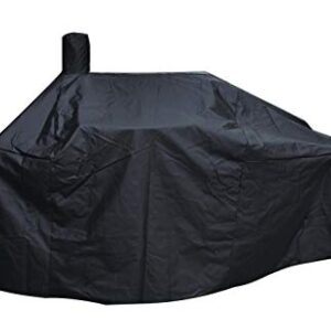 acoveritt Smoker Grill Cover Sized for Char-Griller Charcoal Grill 2190 and 2197 Heavy Duty Waterproof Patio 600D Canvas Barbeque BBQ Grill Cover G21623