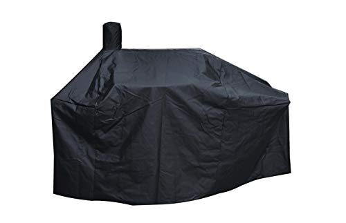 acoveritt Smoker Grill Cover Sized for Char-Griller Charcoal Grill 2190 and 2197 Heavy Duty Waterproof Patio 600D Canvas Barbeque BBQ Grill Cover G21623