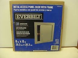 Everbuilt Metal Access Panel Door With Frame, 8" x 8", Sold as Each