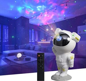 star projector galaxy light projector, astronaut starry projector with remote control, timer and 360°adjustable nebula sky night light for kids adults bedroom home decor, gift for children’s day