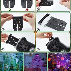 Christmas Projector Lights Outdoor - Holiday Projector Lights Outdoor with 72 Patterns,3D Ocean Wave,Waterproof with Remote Timer for Halloween Christmas Birthday Party Holiday Decorations