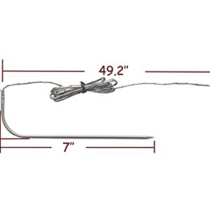 Unifit Meat Probe Replacement Parts for Pit Boss and Traeger Pellet Smokers Grills, Waterproof Temperature Probe Kits (2 PC with Stainless Steel Holder)