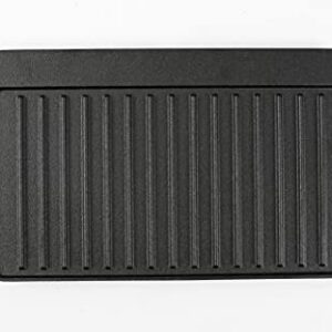 HAWOK Cast Iron Reversible Grill Rectangular Griddle 12.6x8 inch