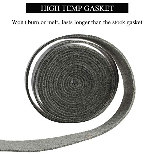 High Temp Grill Gasket Replacement Fit Large/XLarge Big Green Egg BBQ Smoker Gasket Pre-Shrunk Accessories Self Stick Felt 14ft Long, 7/8" Wide, 1/8" Thick