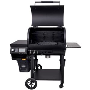 Oklahoma Joe's 22202150 Rider 1200 DLX Pellet Grill/BBQ Smoker, Black & Rider 900 & Rider DLX Pellet Grill Cover