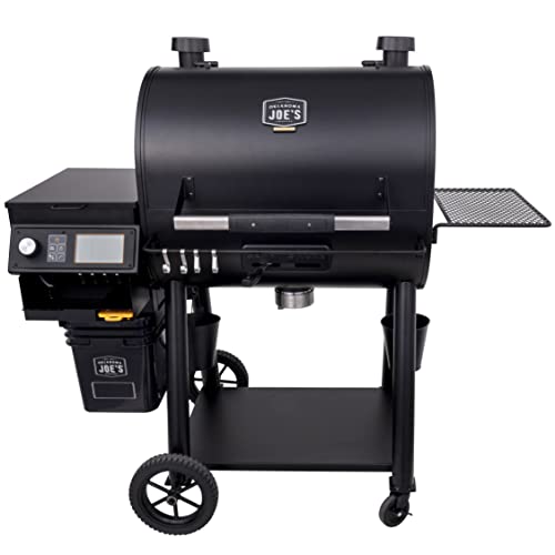 Oklahoma Joe's 22202150 Rider 1200 DLX Pellet Grill/BBQ Smoker, Black & Rider 900 & Rider DLX Pellet Grill Cover