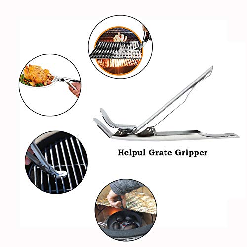 Dracarys Stainless Steel Ash Pan Big Green Egg Accessories Ash Tool for BGE Primo and Other Charcoal Kamado Stove(at+AP+GG)