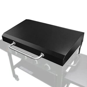 grisun hinged lid for blackstone 36 inch griddle, heat resistant powder-coated steel griddle lid for blackstone 1554,1565,1560,1818,1825,1836,1841,1863,1866,1984,2122, handle for easy lift