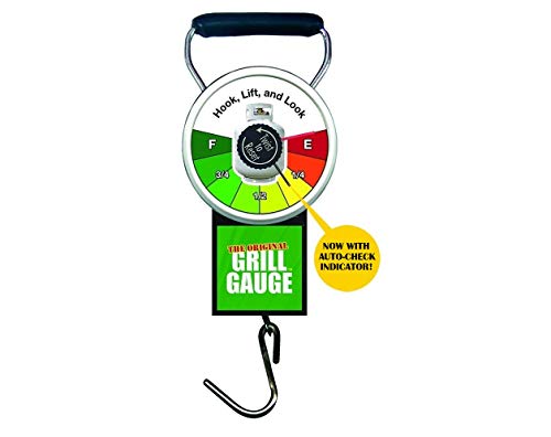 Grill Gauge Original Propane Tank Scale for BBQ Grill, Patio Heater, RV Camper - Improved Design with Easy Lift Indicator - Works on Standard 20 lb and 15lb Labelled Exchange Tanks