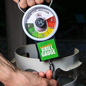 Grill Gauge Original Propane Tank Scale for BBQ Grill, Patio Heater, RV Camper - Improved Design with Easy Lift Indicator - Works on Standard 20 lb and 15lb Labelled Exchange Tanks