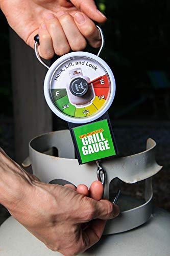 Grill Gauge Original Propane Tank Scale for BBQ Grill, Patio Heater, RV Camper - Improved Design with Easy Lift Indicator - Works on Standard 20 lb and 15lb Labelled Exchange Tanks