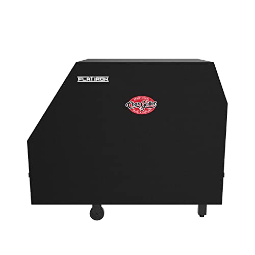 Char-Griller 8355 Flat Iron 3 Burner Outdoor Gas Griddle Grill Cover, Black